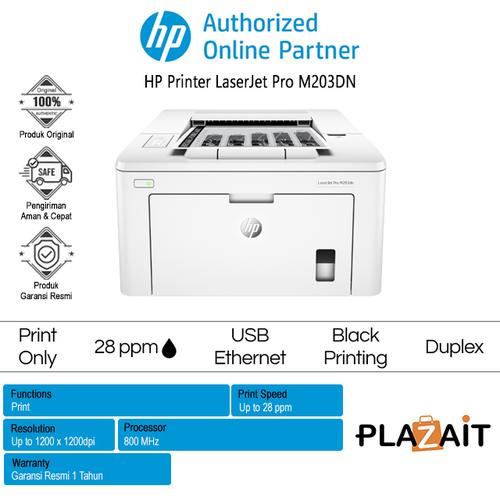 Promo Printer HP LaserJet Pro M203DN - 100% Original Cicil 0% 3x - Kota ...