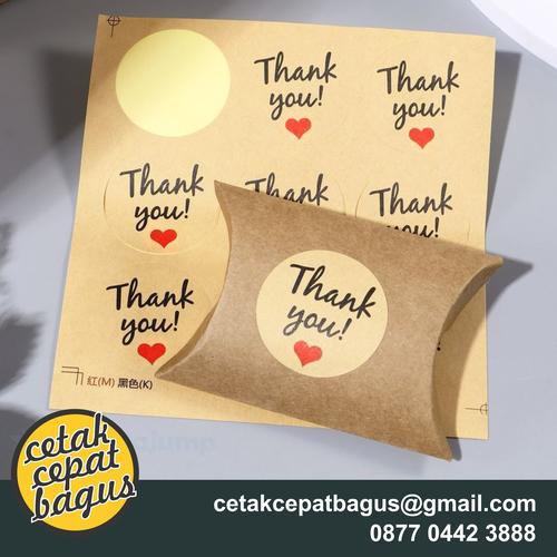 Jual Cetak Stiker Label Kraft per lembar A3 + Kiss Cut | CUSTOM DESIGN ...