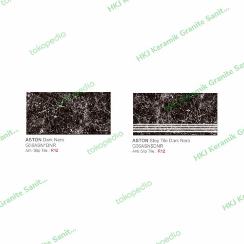 Jual Keramik Tangga Atena Aston Matt ukuran 30x60 Kualitas 1 Stepnosing - Step Dark Nero - Kota ...