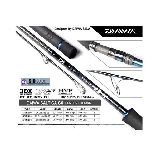Jual Joran Spinning Daiwa Saltiga GX CJ/LJ Pilih Varian - GXLJ18-62MHS-SD - Jakarta Utara ...