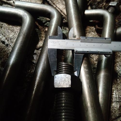 Jual baut angkur L angker anchor bolt baja as st41 m24 m 24 panjang ...