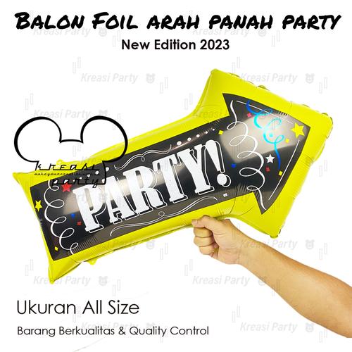 Promo Balon Foil Bentuk Panah / Balon Foil Tanda Panah / Party Sign ...