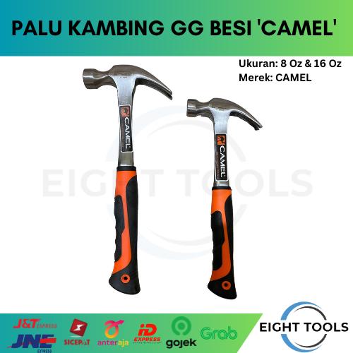 Jual Palu Kambing Gagang Besi 8oz (250 gram) 'CAMEL'| Claw Hammer ...