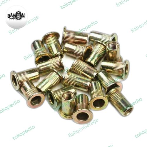 Jual Rivet Nut Besi Warna Kuning,Mur Jerbor,Mur Rivet Kuning - Kota ...