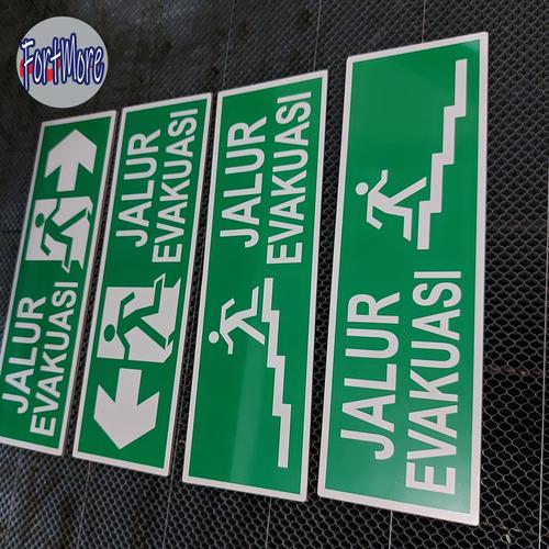 Jual Sign-Rambu akrilik Jalur Evakuasi 30x9.5 - EXIT - Kab. Bogor ...