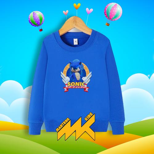 Jual Sweater Anak Sonic The Hedgehog / Crewneck Anak Sonic - Biru, S ...