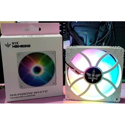 Jual FAN Casing Full White RGB 12cm NYK Nemesis Ilumination RGB Rainbow ...