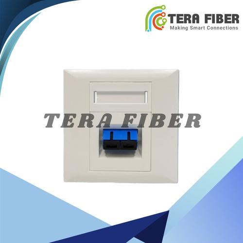 Jual Roset Tanam/Face Plate 2 Core SC +Adapter SM FTTH FO/Fiber Optic ...