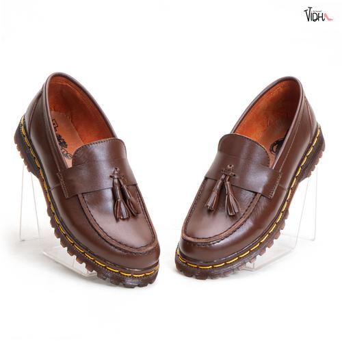 Promo Sepatu Wanita Loafers Slip On With Tassel Kulit Asli Docmart 7011 ...