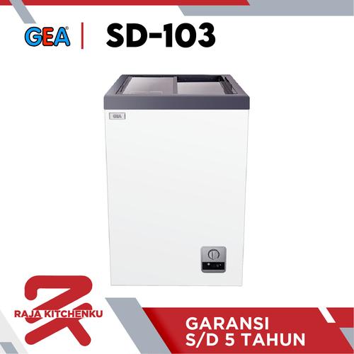 Jual SLIDING FLAT GLASS FREEZER-SD-103 freezer kaca geser 103 liter ...