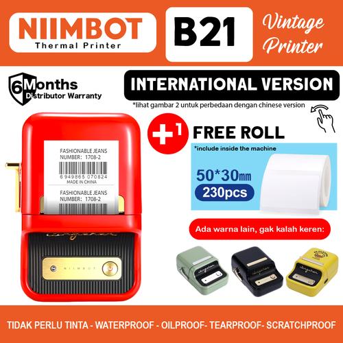 Promo Niimbot B21 Mini Portable Wireless Bluetooth Label Thermal ...