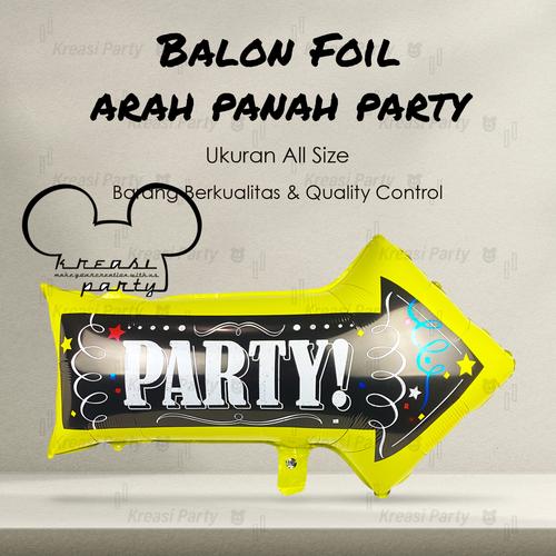Jual Balon Foil Bentuk Panah / Balon Foil Tanda Panah / Party Sign ...