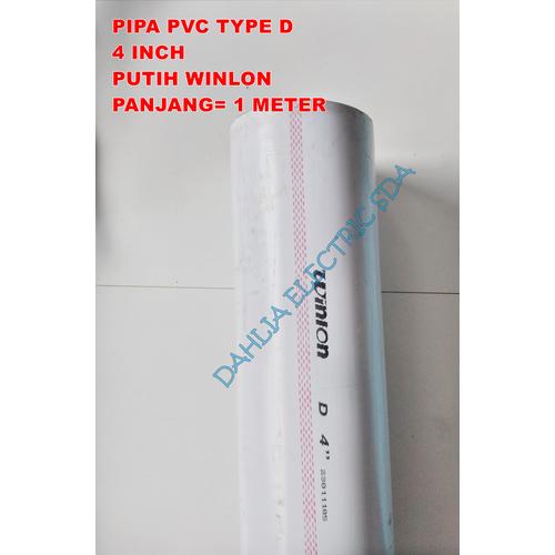 Jual PIPA PVC 4 INCH PANJANG 1 METER PUTIH WINLON - Kab. Sidoarjo ...