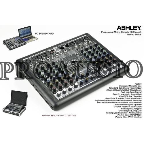 Jual Mixer Ashley 8 Channel SMR 8 SMR8 8 Channel Free Koper Original - Kota Medan - Proaudio ...