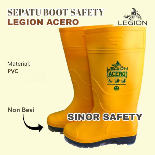 Jual Sepatu Boot Legion NON BESI Sepatu SAFETY Boot Legion UJUNG TANPA ...