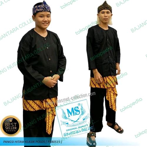 Jual BAJU PANGSI SUNDA SETELAN - HITAM KERAH, S - Kab. Bogor - BAJANG ...