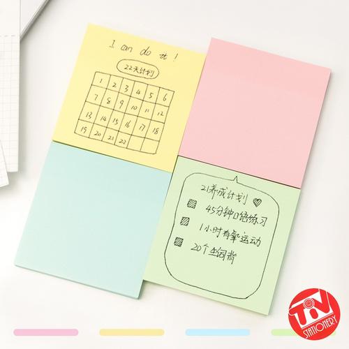 Jual Memo Tempel / Sticky Notes Deli Warna 76x76 mm | 100 sheets - Biru ...