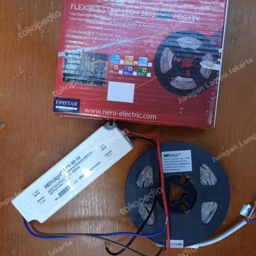 Jual PAKET led Strip 18wat 12volt trafo 30w 12v - Natural 4000K ...