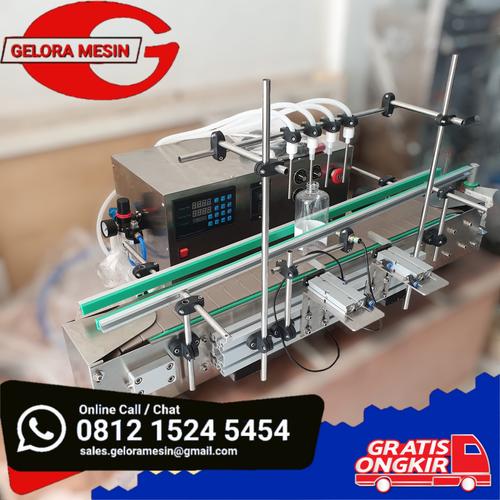Jual Mesin Isi Cairan Otomatis Filling Liquid Otomatis 4 Nozzle Conveyor - Jakarta Barat ...