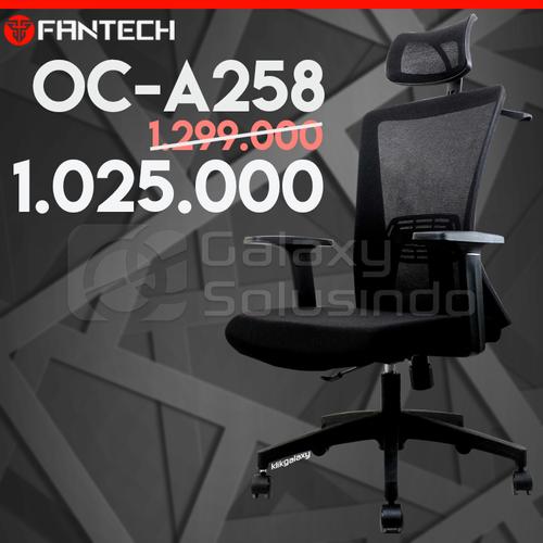 Jual Fantech OCA258 Office Chair Black - Kursi Kantor Jaring OC-A258 ...