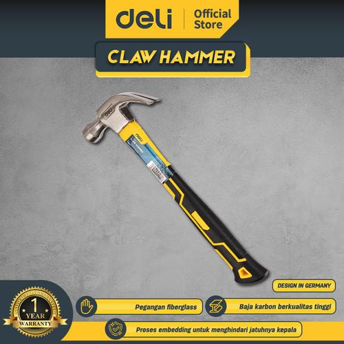 Jual Deli Claw Hammer / Palu Kambing 16oz Carbon Steel Alat Perkakas ...