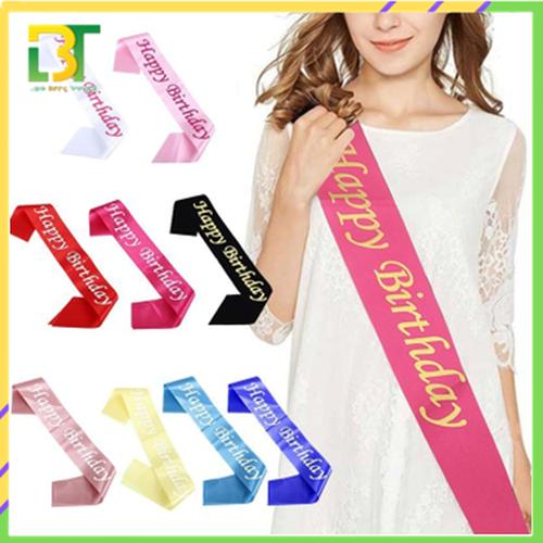 Promo LBT Selempang Ulang tahun Sash Happy Birthday Selendang Kelulusan ...