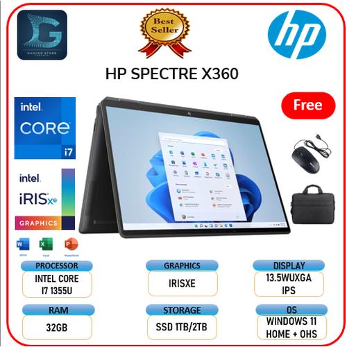 Jual HP SPECTRE X360 14 TOUCH I7 1355U 32GB 1TBSSD IRISXE 13.5WUXGA IPS ...