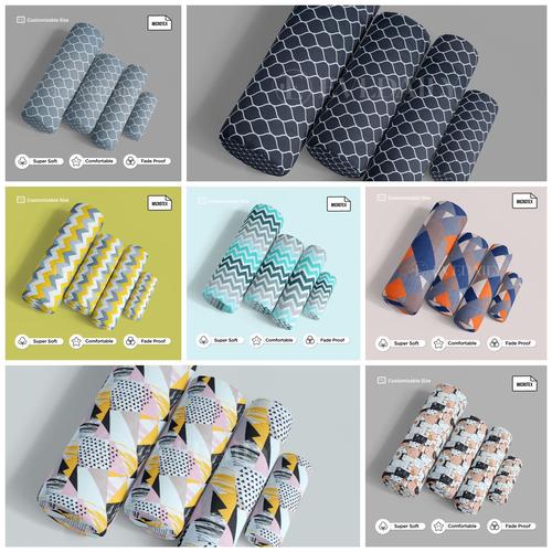 Jual Sarung Guling Motif Abstract Zigzag Character - Black Spectra ...