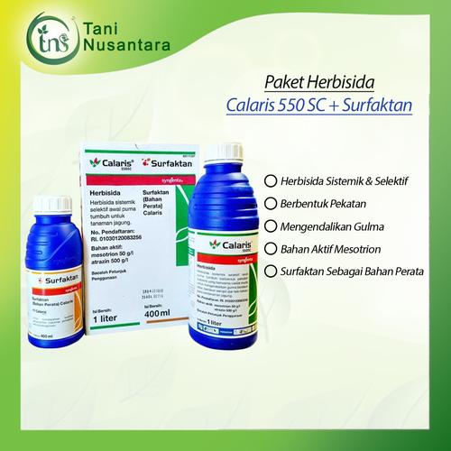 Jual Paket Obat Pertanian Herbisida CALARIS 550SC - 1 L SURFAKTAN - 400 ...