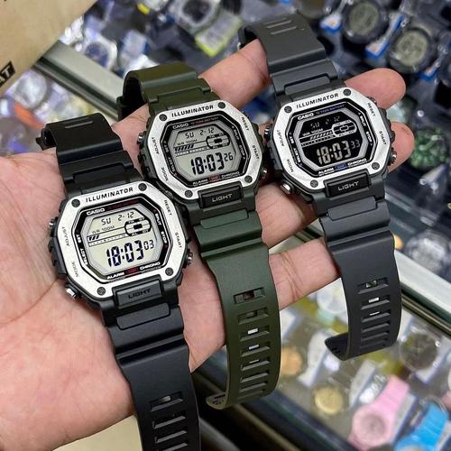 Jual JAM TANGAN CASIO ILLUMINATOR STAINLESS ORIGINAL MWD-110H GARANSI ...