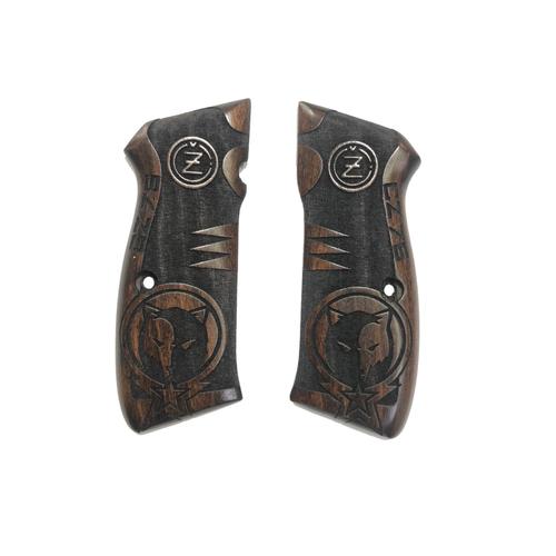 Jual Cz75 Logo The Moon The Stars And Wolf Pattern Laser Cut Dark ...