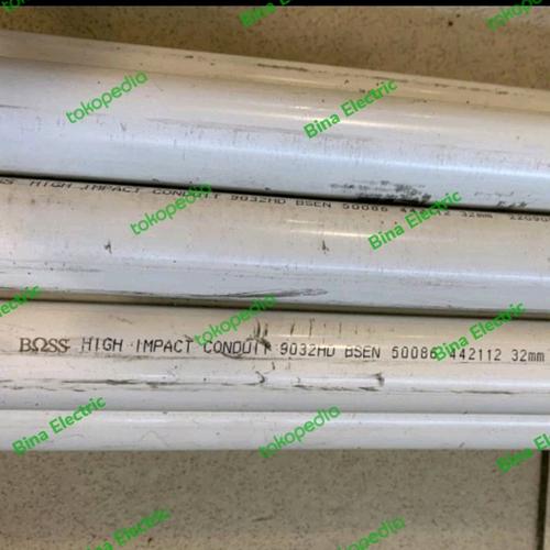 Jual Pipa Boss 32mm / Pipa Conduit Boss 32mm PVC / Pipa PVC 32 mm Boss ...