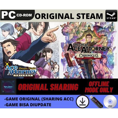 Jual The Great Ace Attorney Chronicles PC Game Steam Sharing Original ...