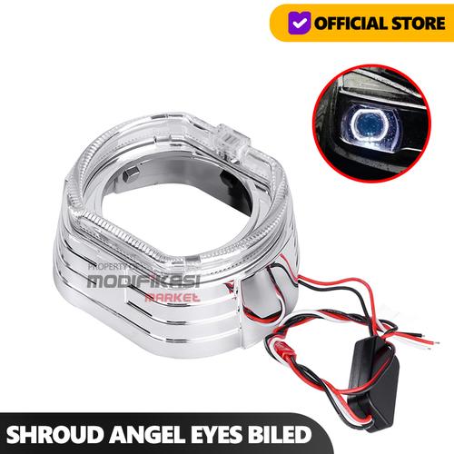 Jual Shroud Angel Eyes BiLED Projector Tipe BMW Full 2.5 Inch 3 Inch DC ...