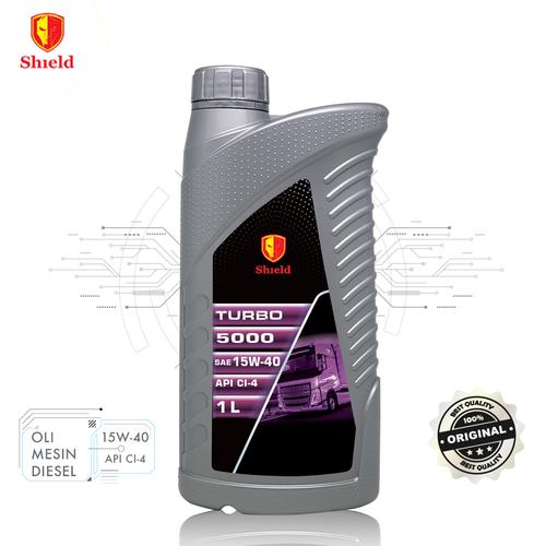 Jual Oli Mesin Diesel Merek SHIELD TURBO 5000 SAE 15W-40 ukuran 1 Liter ...