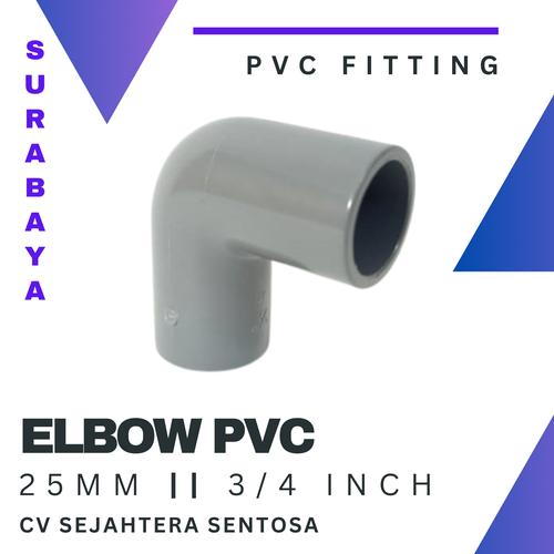 Jual Elbow PVC LESSO 90 25mm 3/4 inch in Knee Keni Fitting Sambungan ...