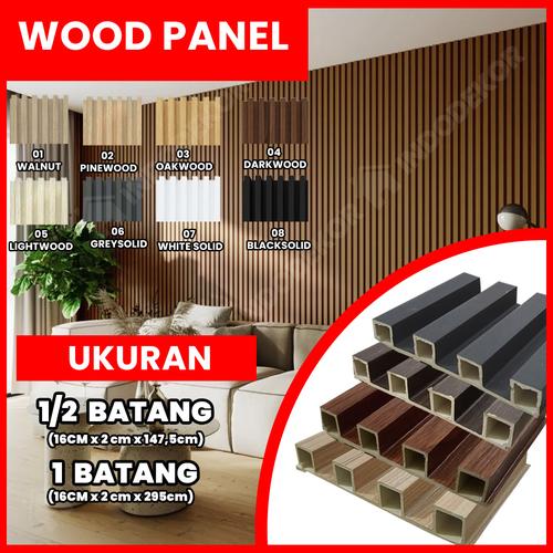 Jual Woodpanel WPC / Wallpanel PVC / Panel Dinding Kayu / Kisi Kisi Kayu - QB 03 Grey - Jakarta ...