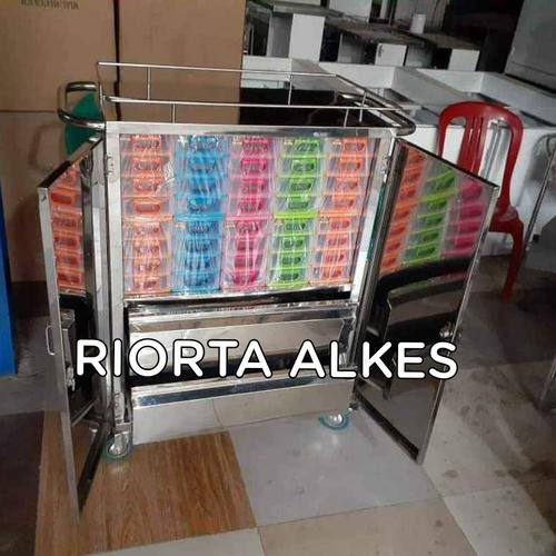 Jual Trolley obat Stainless Troli Obat Stainless Medicine Trolley ...