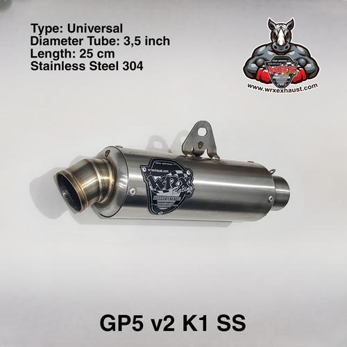 Promo Knalpot WRX Silincer GP5 V2 K1 SS - 50mm, Dekat Inlet Cicil 0% 3x ...
