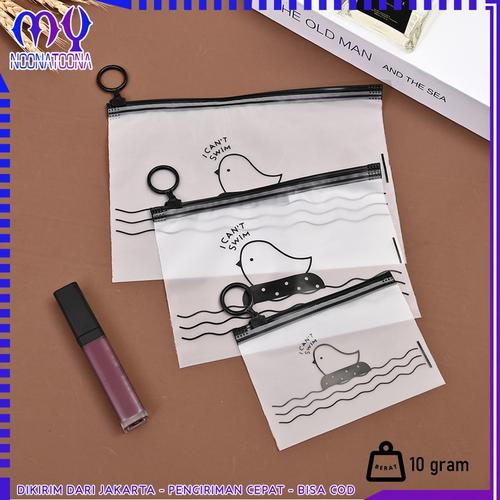 Jual Pouch Travel Organizer Zipper Bag Transparan Motif Bunga Daisy ...