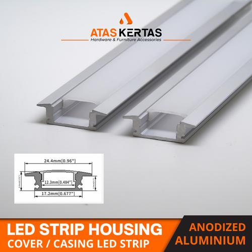 Promo housing led strip profile cover rumah lampu aluminium panjang 100 ...