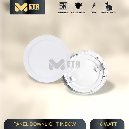 Jual Lampu downlight panel LED 18 w lampu plafon model panel 18 watt ...