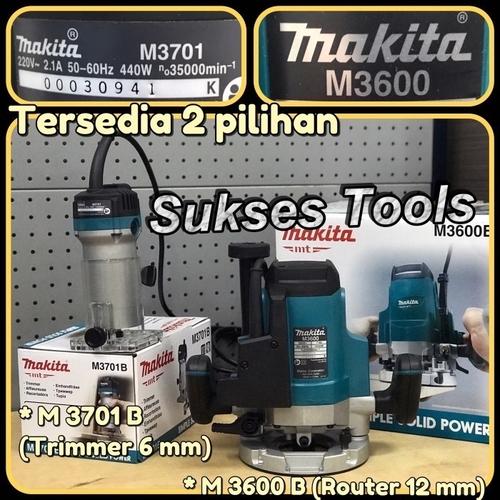 Jual Mesin Profil Kayu Makita Trimmer M 3701 M3701 B Router M 3600 ...