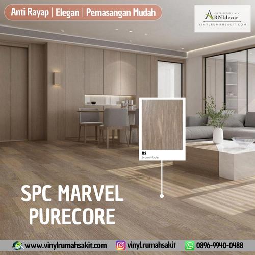 Jual SPC Flooring Marvel Purecore Tebal 4mm - Type M2 Brown Maple ...