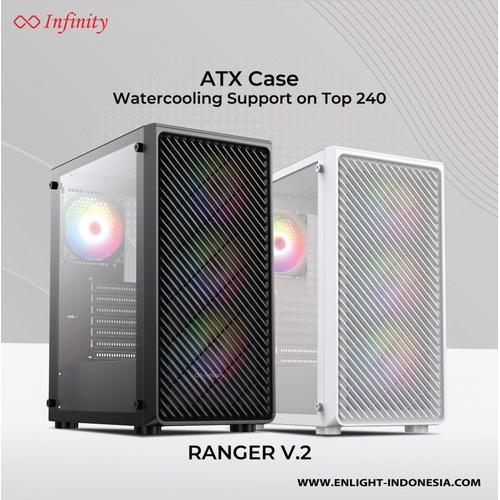 Jual Infinity Ranger V2 - Tempered Glass Mid Tower ATX Gaming Case ...