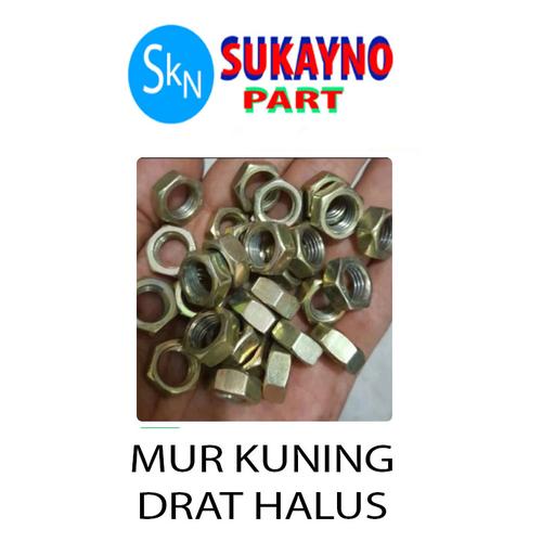 Jual MUR HEX Kuning m6, m8, m10, m12,mur kuning - M6 Isi 50Pc - Kab ...