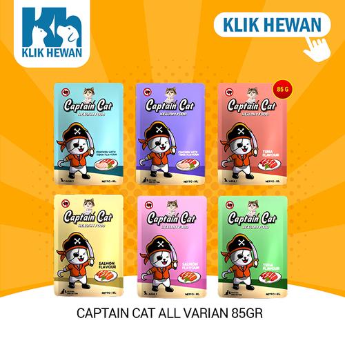 Promo Makanan Basah Kucing Captain Wet Food Pouch 85 Gram - SALMON ...