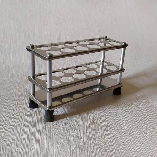 Jual Rak tabung reaksi | test tube rack stainless steel, 12 holes ...
