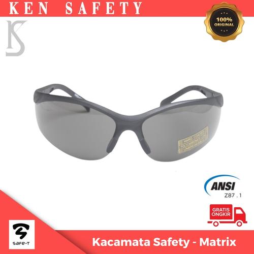 Jual Kacamata Safety Kerja Safe-T Matrix Anti Sinar UV - Putih ...