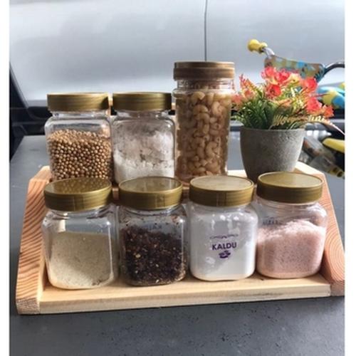 Jual Rak Rack Kayu Tempat Wadah Botol Toples Bumbu Dapur Minimalis ...